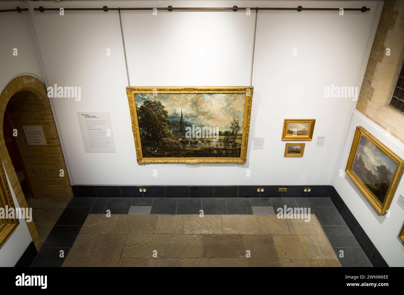 'Temple Room' Undercroft Galleries display inc. John Constable’s oil ...