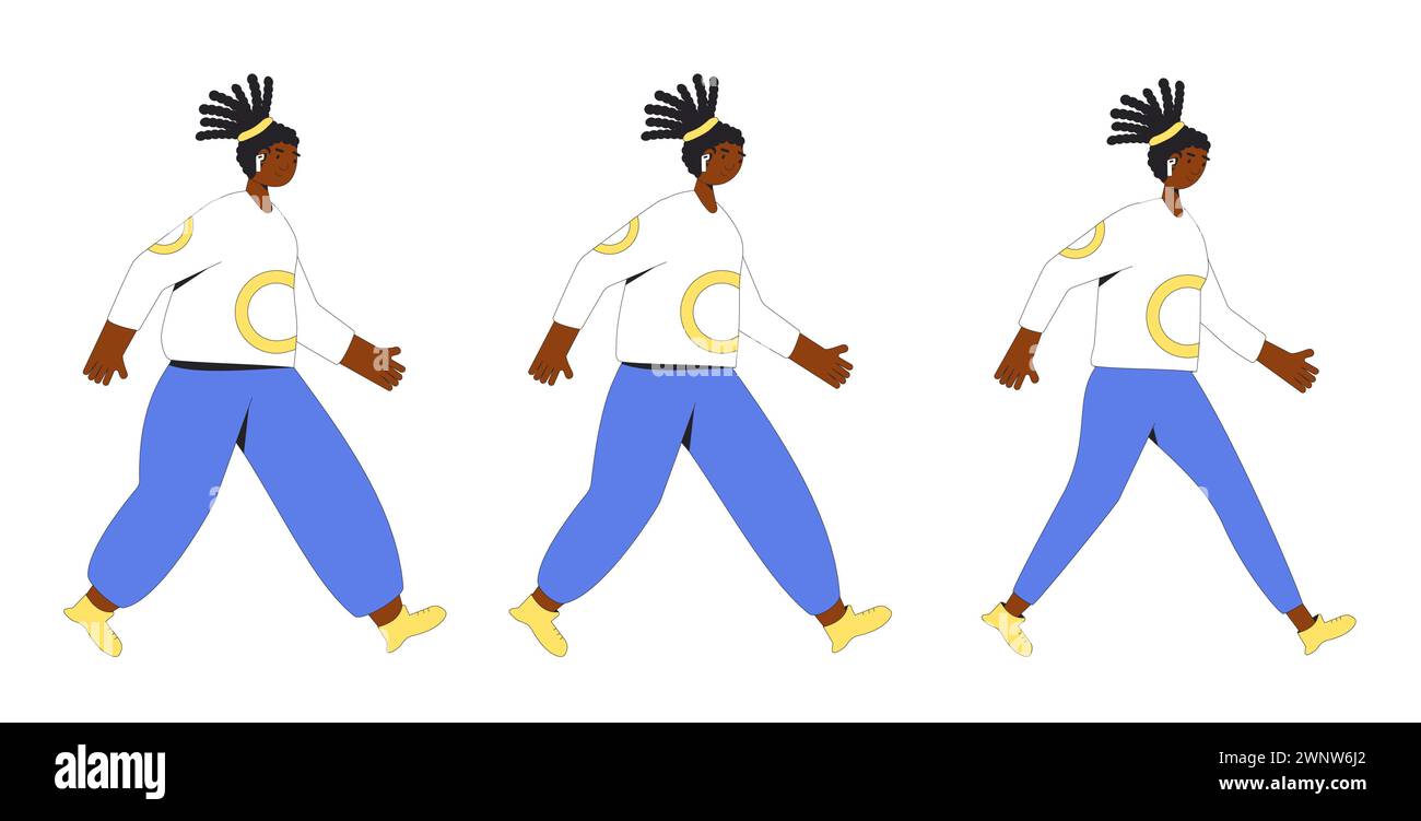 Weight loss woman sequence. Before and after. Overweight female ...