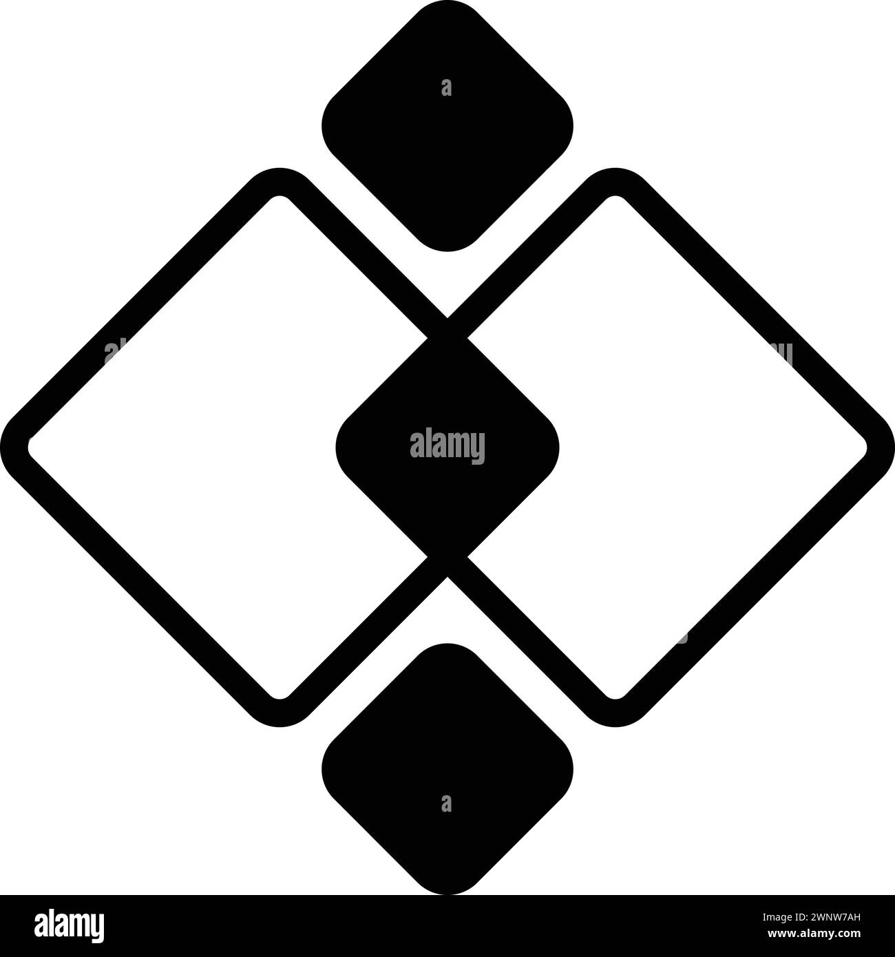 Quadrilateral shape Black and White Stock Photos & Images - Alamy