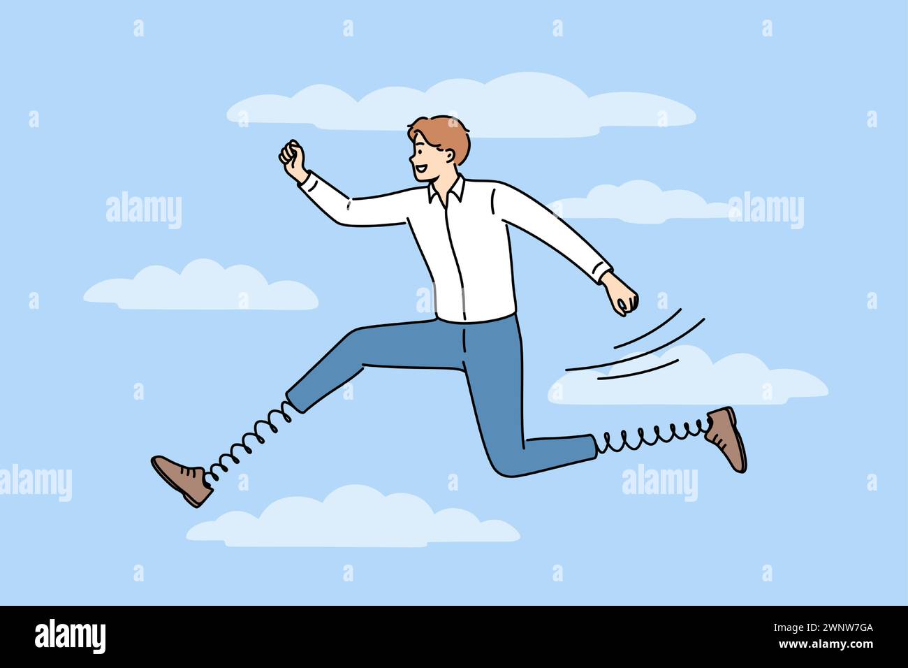 Running springs Stock Vector Images - Alamy