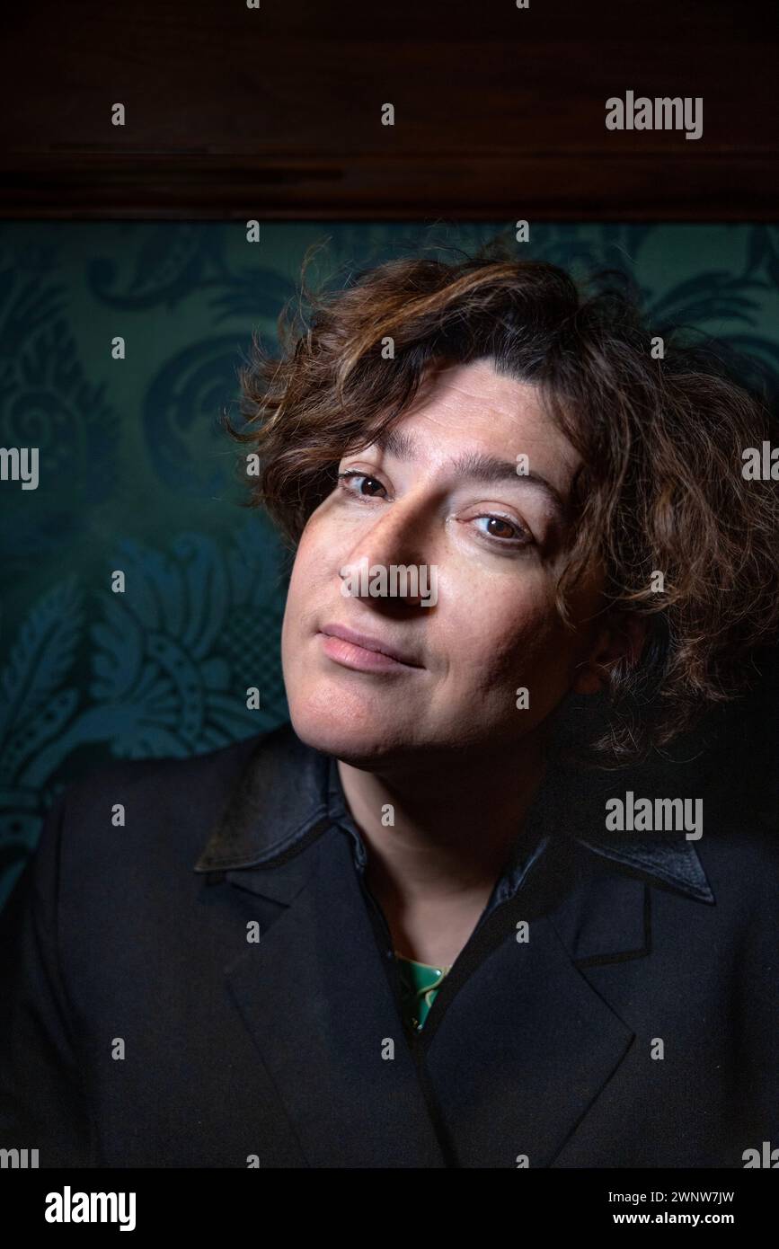 Russian writer Maria Stepanova photographed in Stockholm, Sweden, on ...