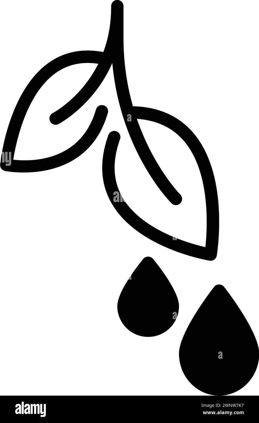 Pure leaf logo Black and White Stock Photos & Images - Alamy