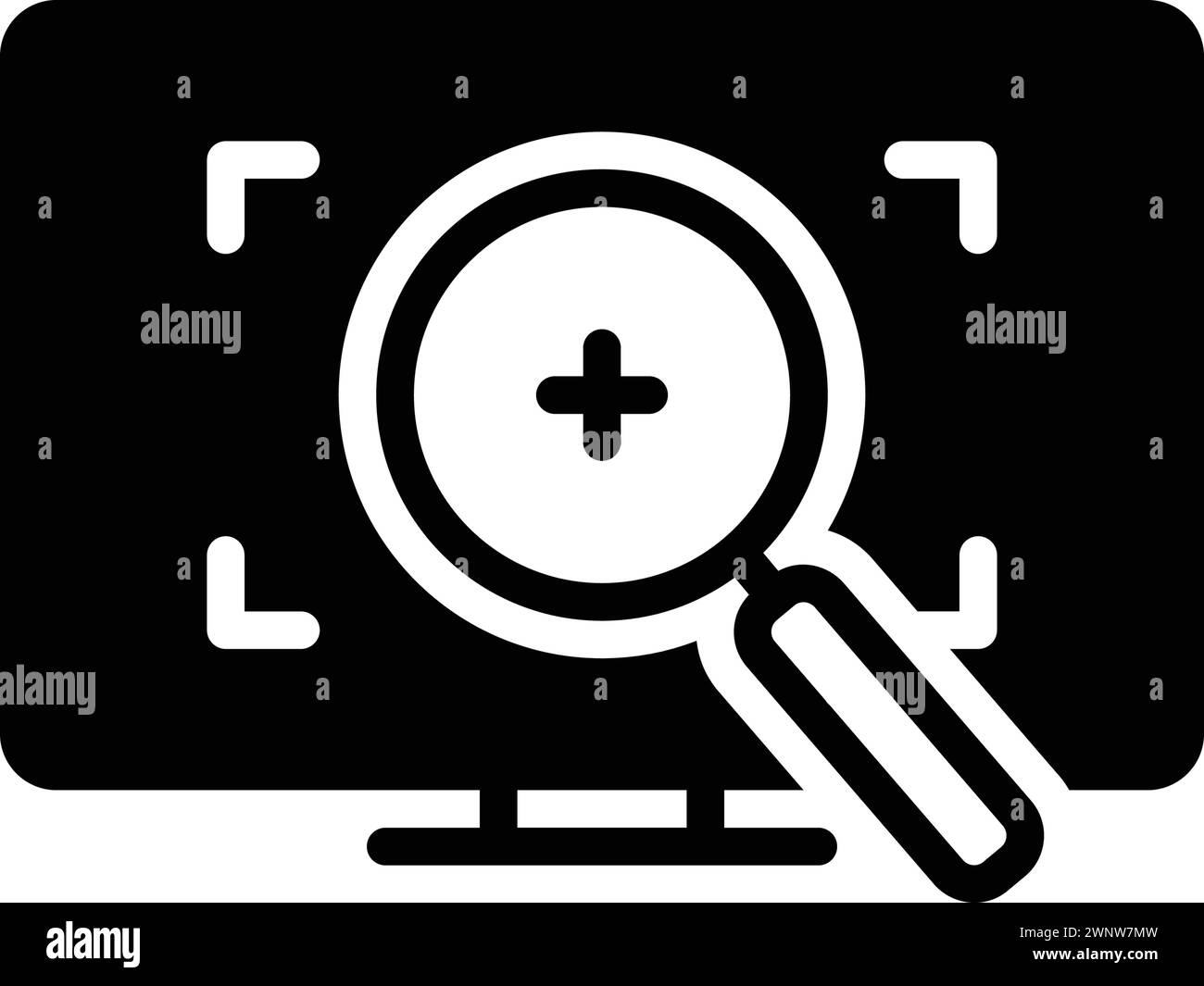 Icon for zoom,magnifying Stock Vector Image & Art - Alamy