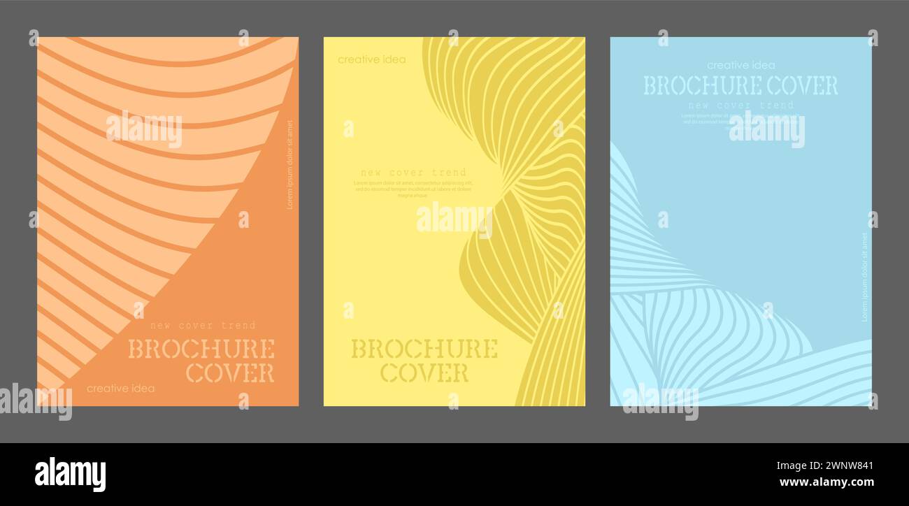The design of the lines. A template for trending covers, banners ...