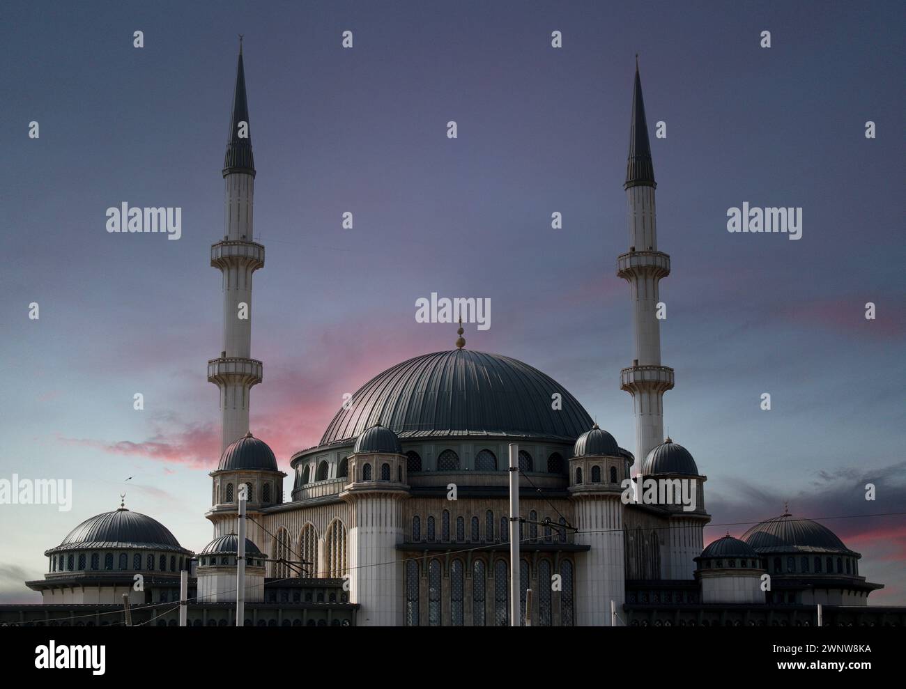 View of Taksim Mosque with its wonderful architecture in Taksim Square ...
