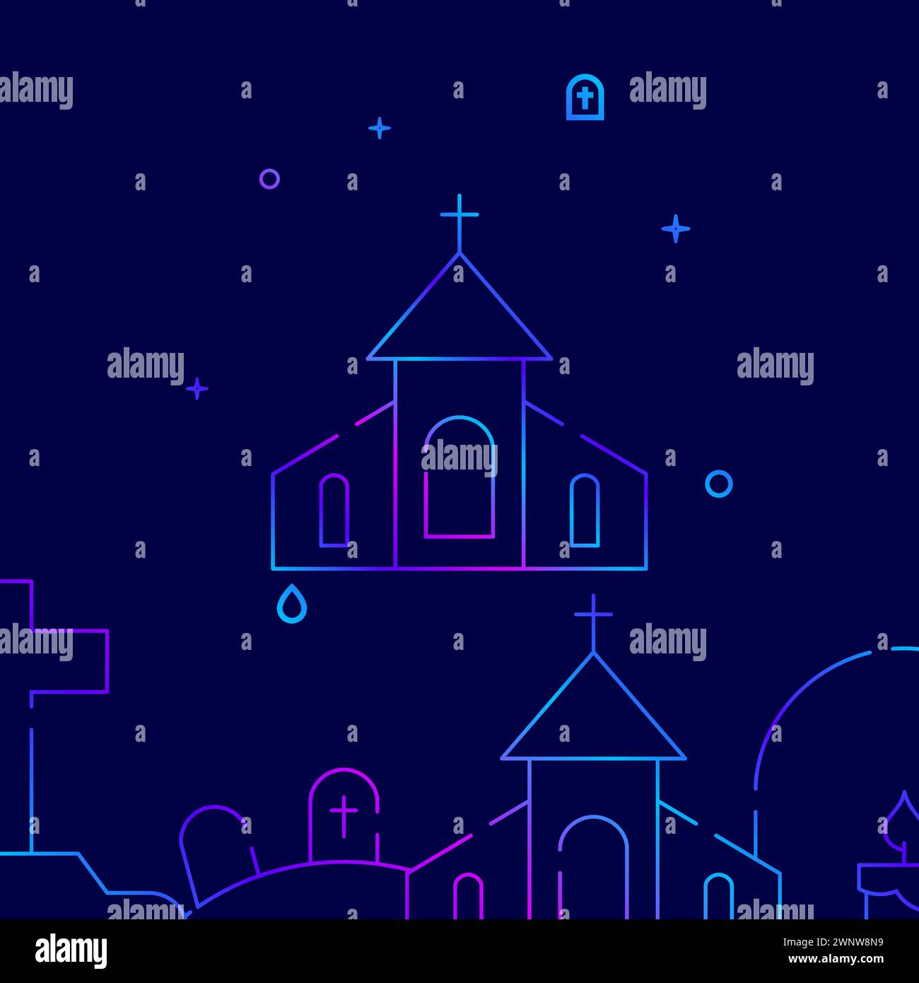 Funerary chapel Stock Vector Images - Alamy