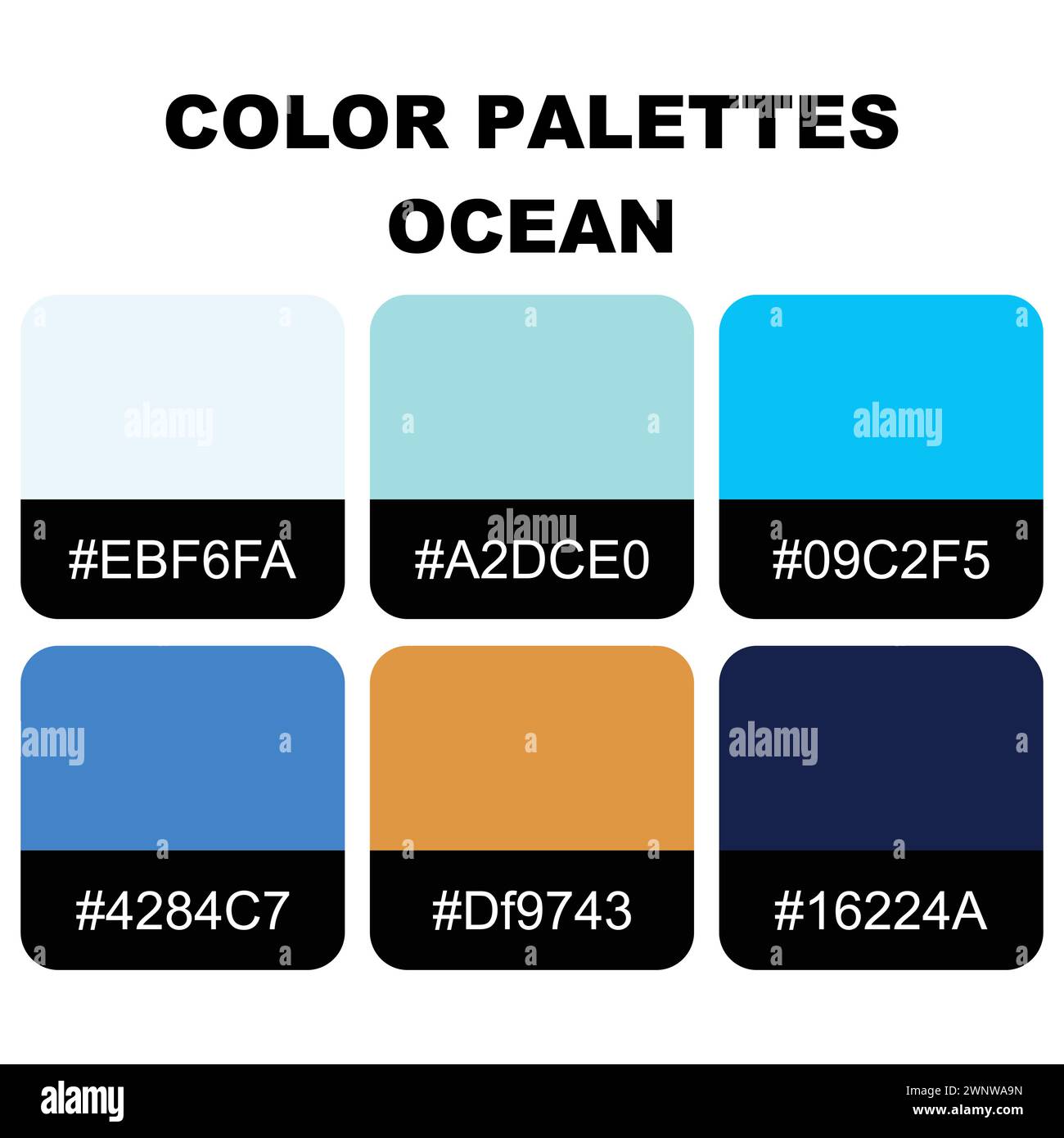 Table color shades. Fashion Trend Color guide palette 2024 - 2025. An ...