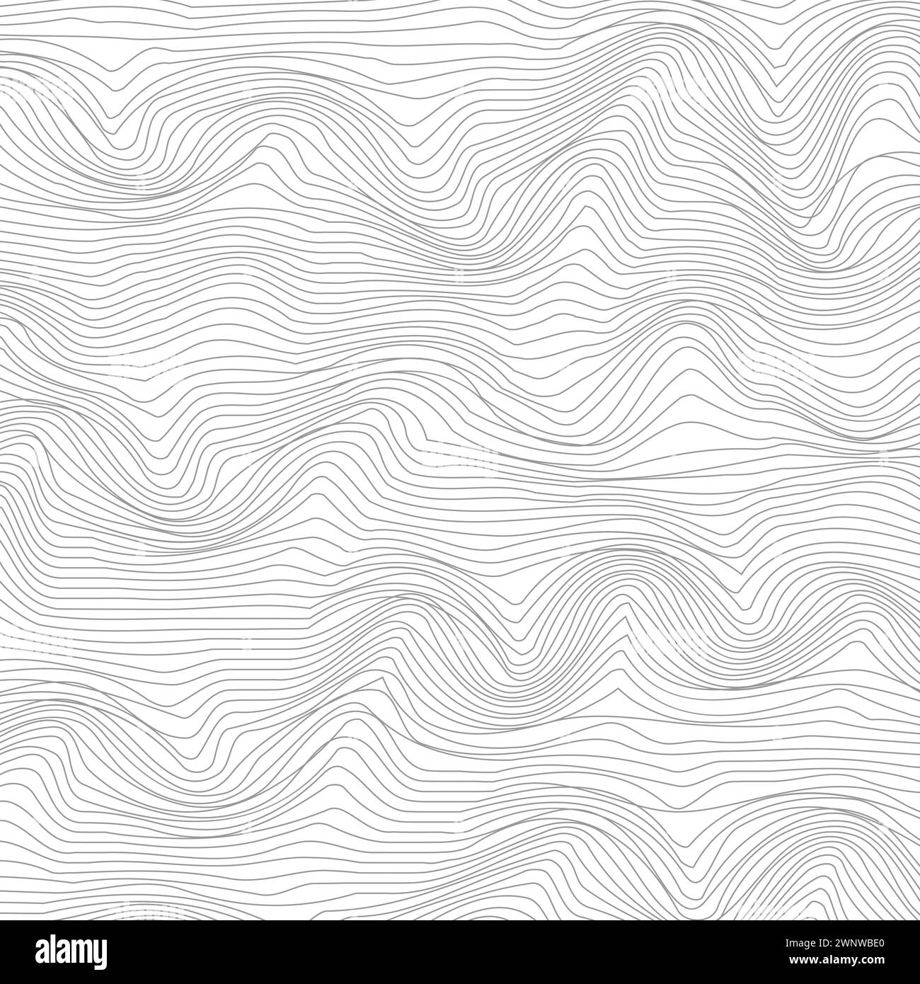 Abstract wavy lines pattern. The design of the background, texture ...