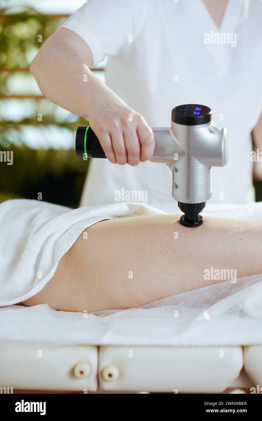 Foot massage on treatment table hi-res stock photography and images - Alamy