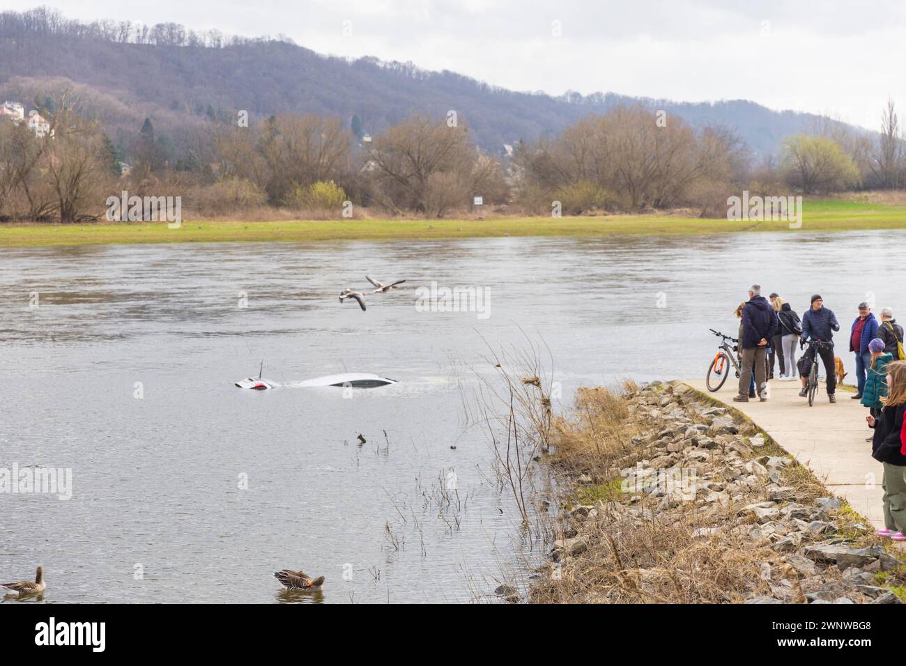 Recently, an inadequately secured car sank in the flood waters of the ...