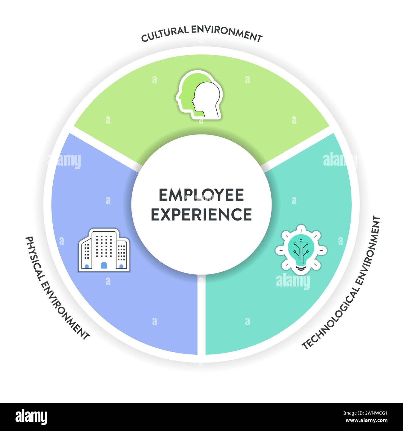 Employee Experience Environments strategy framework infographic diagram ...