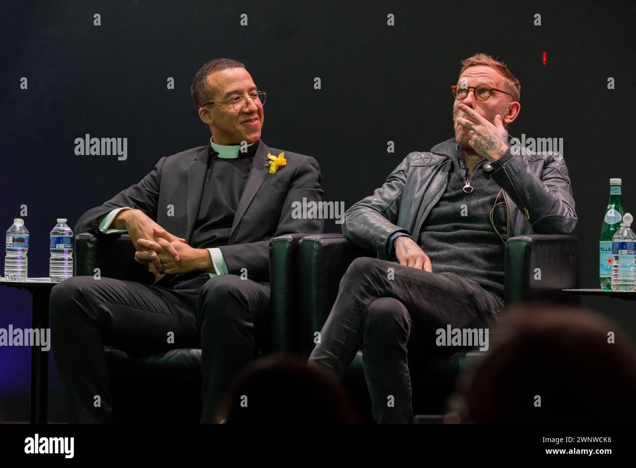 Laurence Fox and Calvin Robinson reunite and talk at event hosted by ...