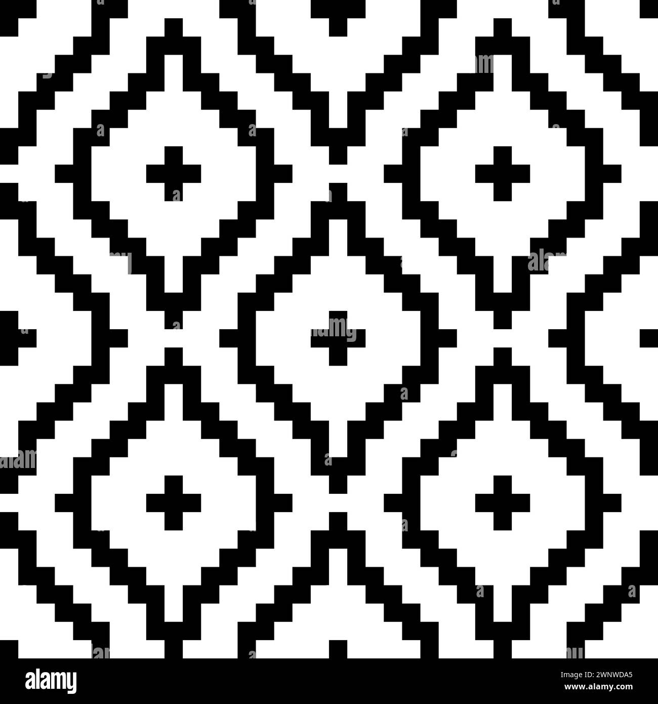 Chakana pattern Black and White Stock Photos & Images - Alamy