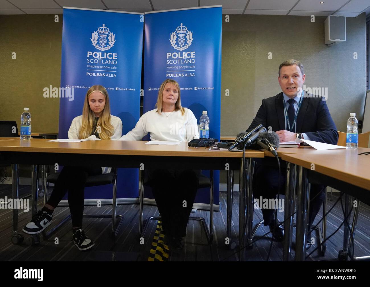 Relatives of Khasha Smith l-r Calley Smith(18), daughter of Khasha with ...
