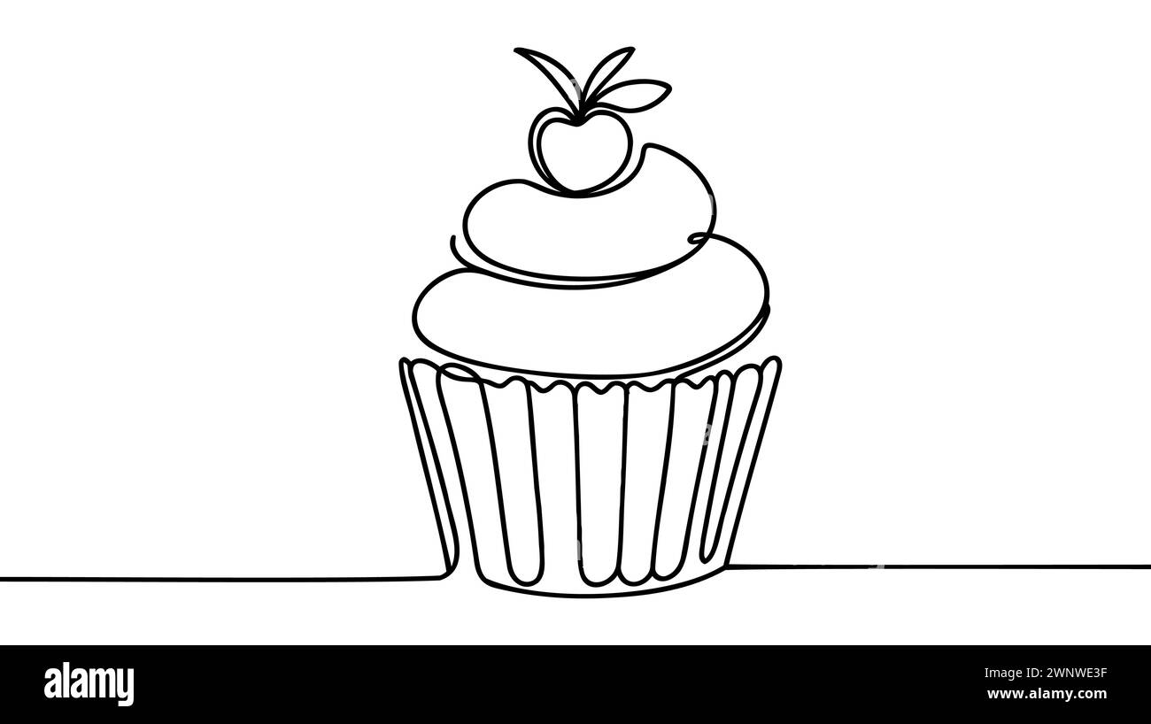 Pastry shop vector vectors Black and White Stock Photos & Images - Alamy