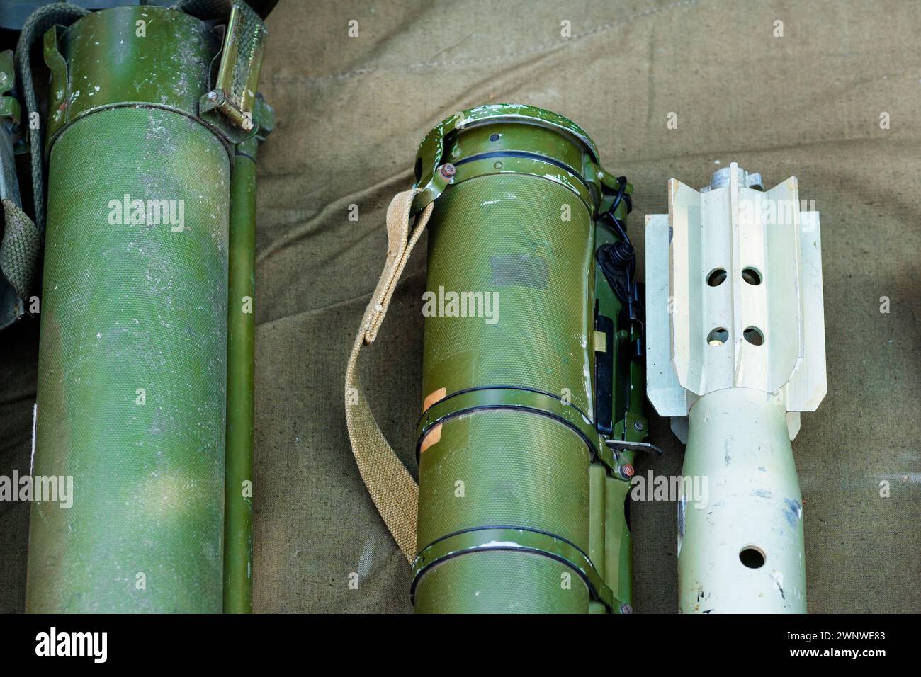 Ammunition. Grenade launchers and flame throwers. Mines. Concept Bomb ...