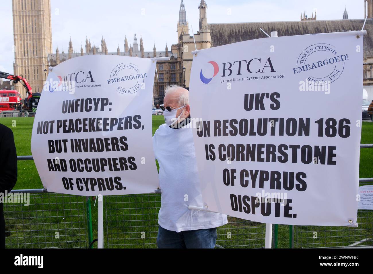Parliament Square, London, UK. 4th Mar 2024. Cypriots in Parliament ...