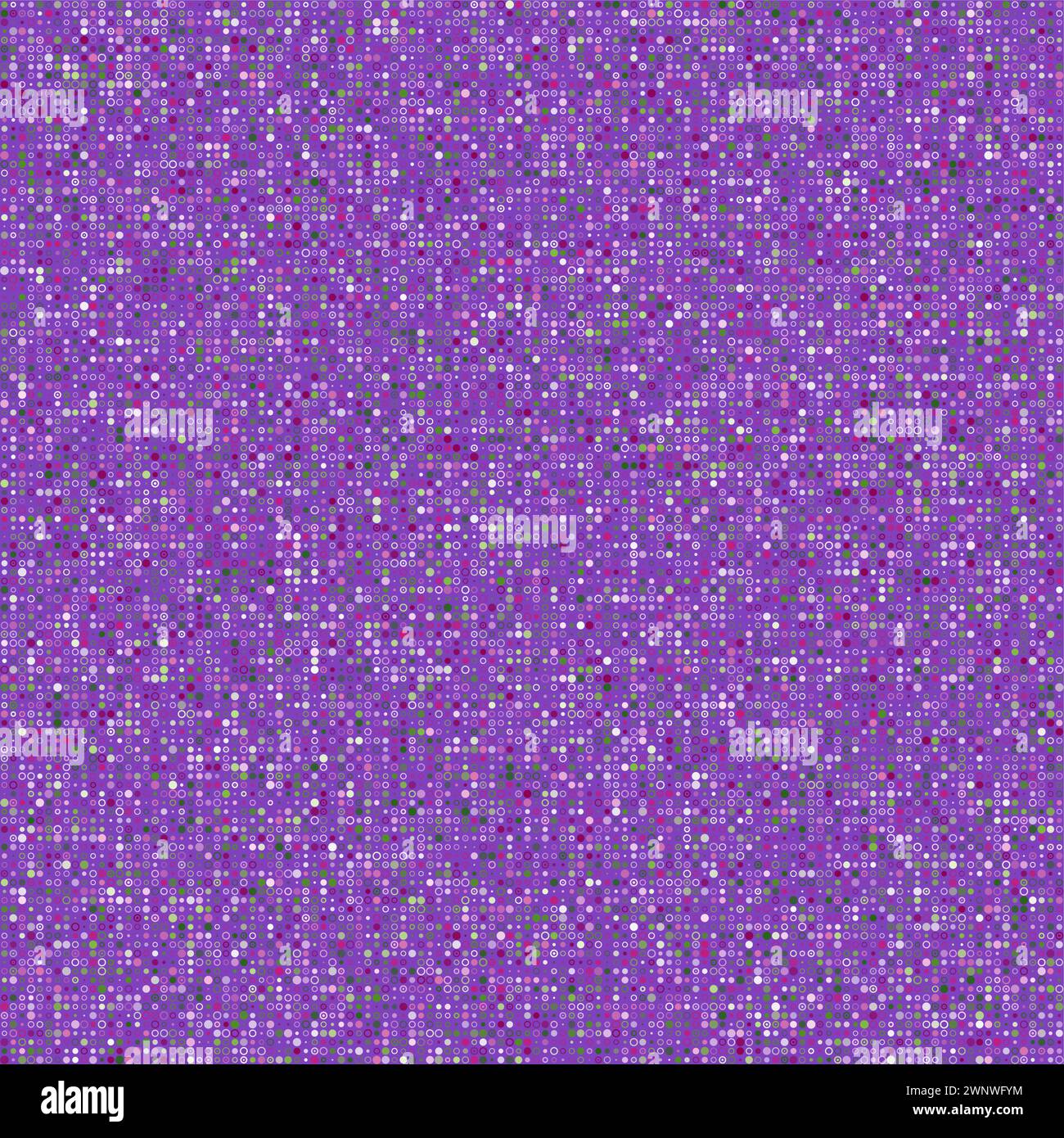 Abstract background. Various style circles in multiple colors. Violet ...