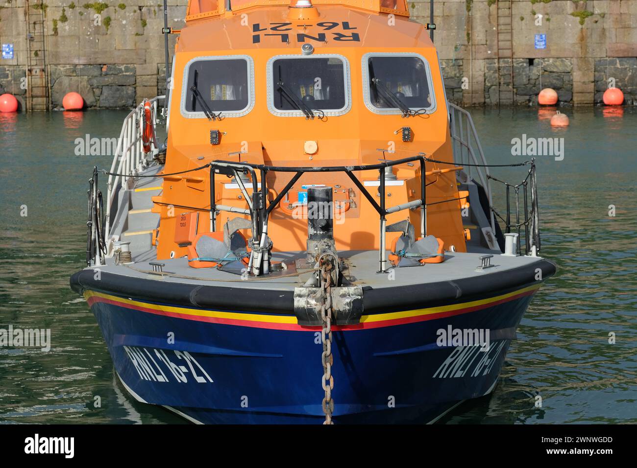 Portpatrick Scotland UK RNLI lifeboat in Portpatrick harbour in ...