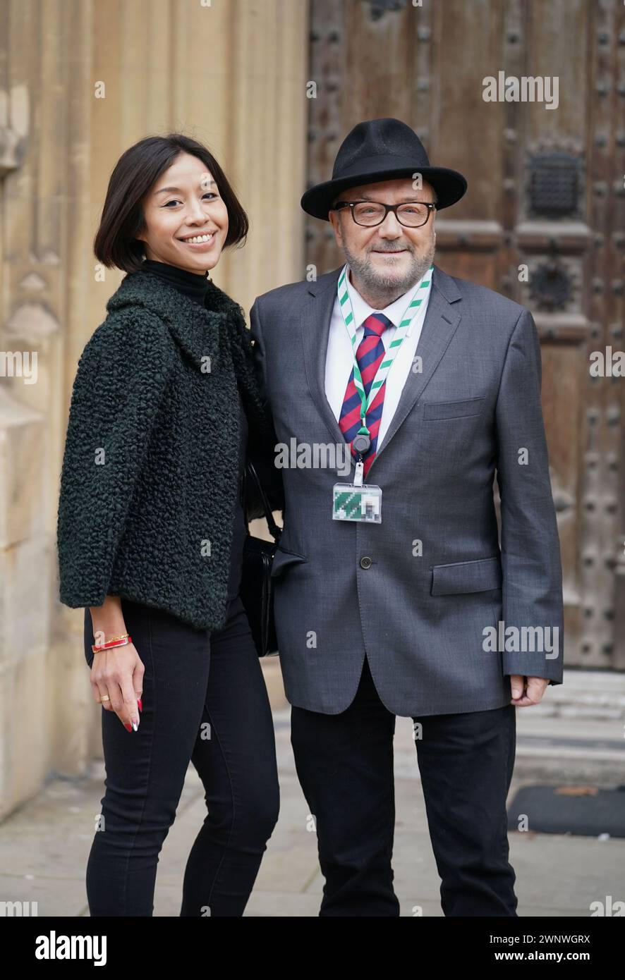 George galloway wife hi-res stock photography and images - Alamy