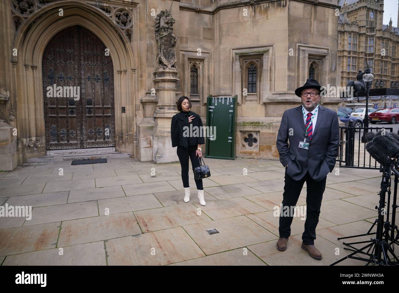 George galloway wife hi-res stock photography and images - Alamy