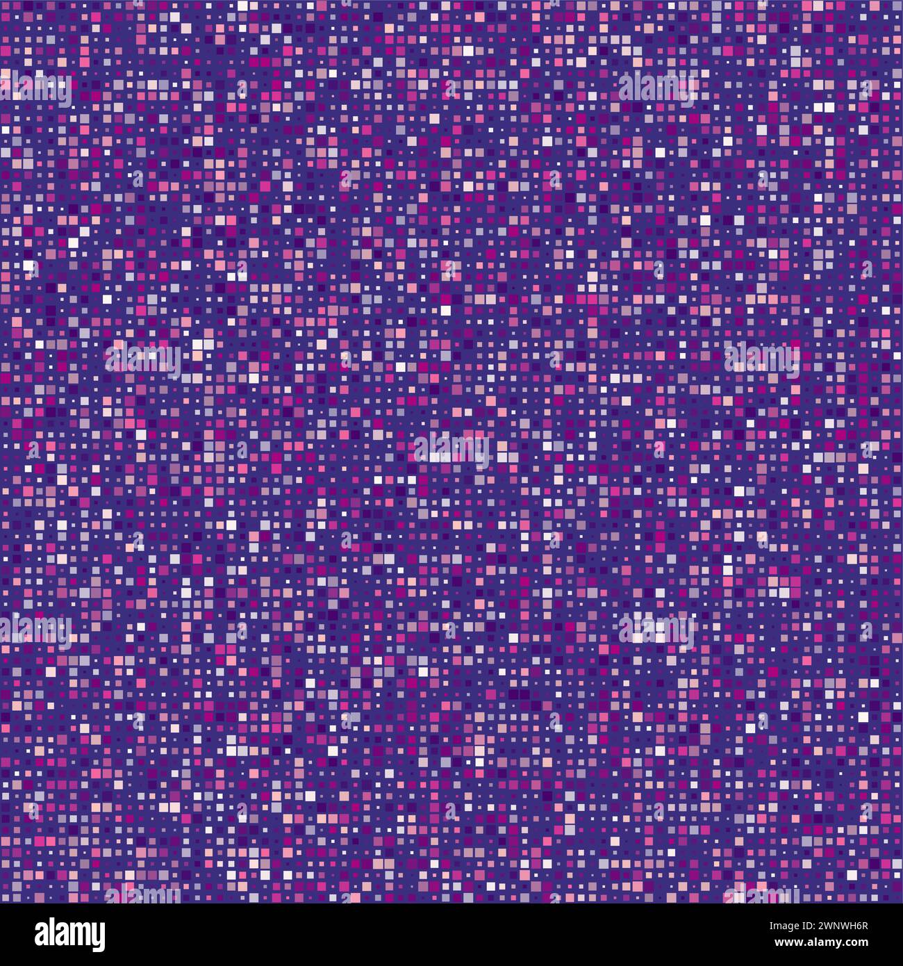 Pattern design. Squares in multiple colors. Purple gradient with ...