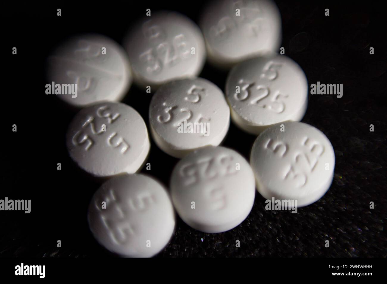 FILE - This Aug. 15, 2017 file photo shows an arrangement of pills of ...