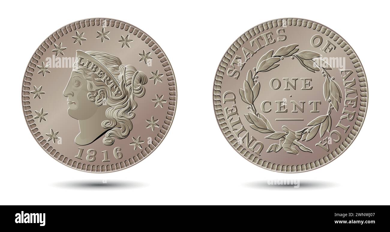 1816 coinage Stock Vector Images - Alamy