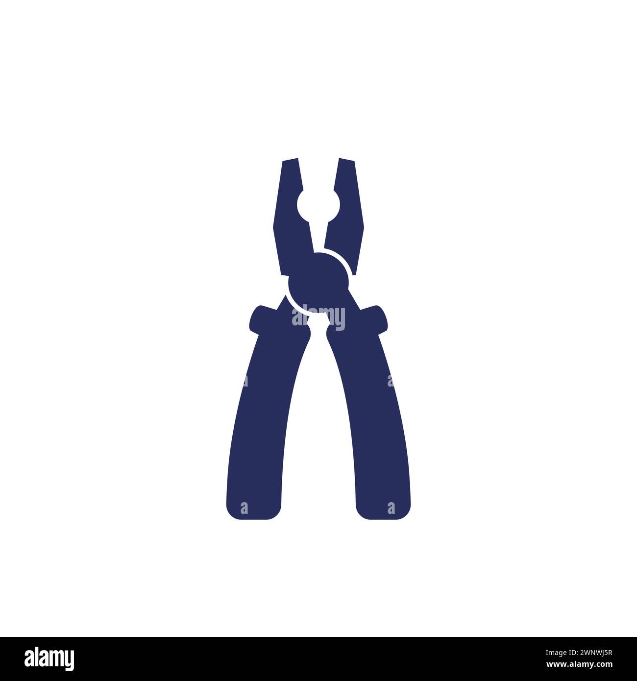 Pliers icon on white, vector Stock Vector Image & Art - Alamy