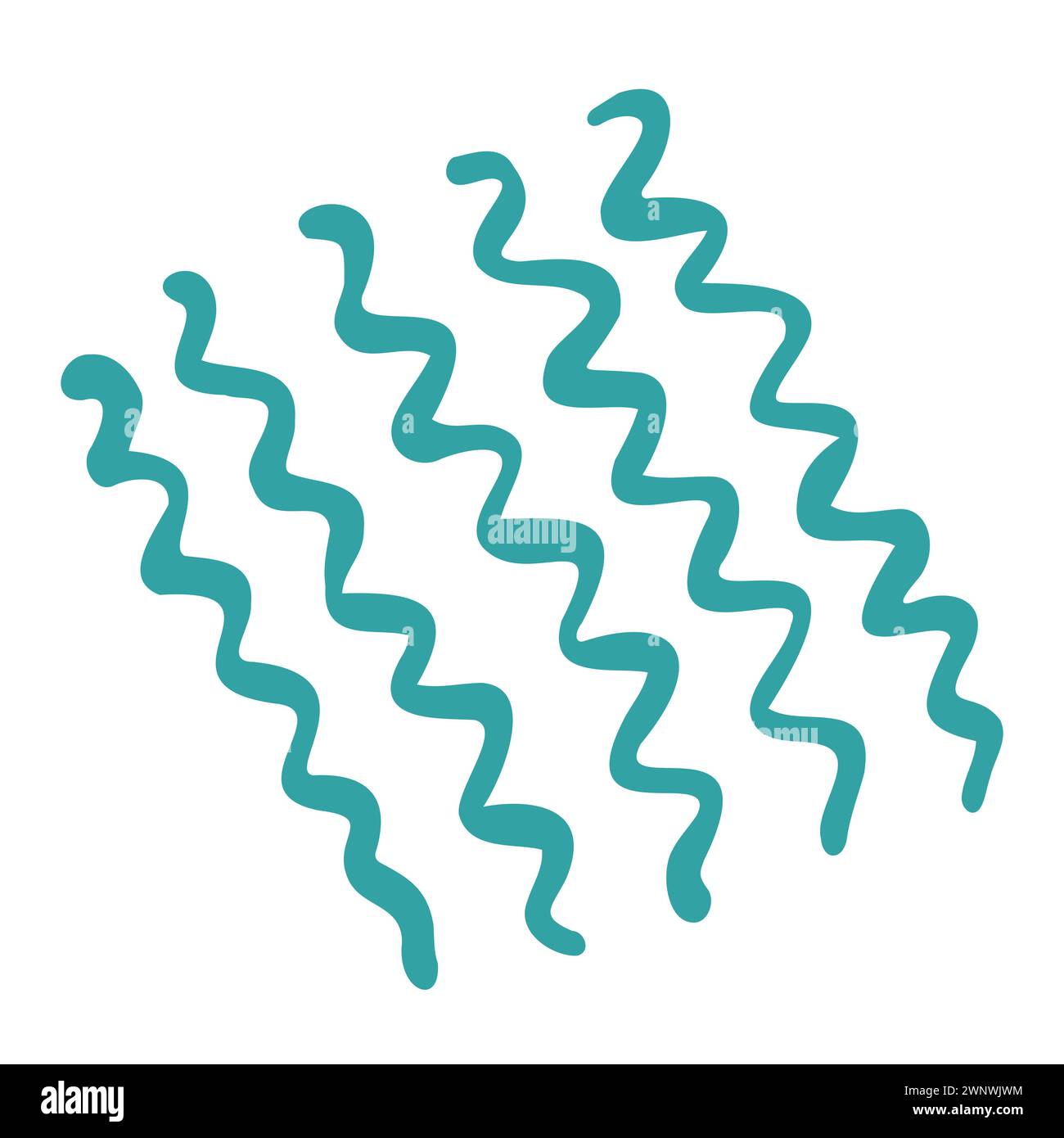 Freehand wavy lines scribble Stock Vector Images - Alamy