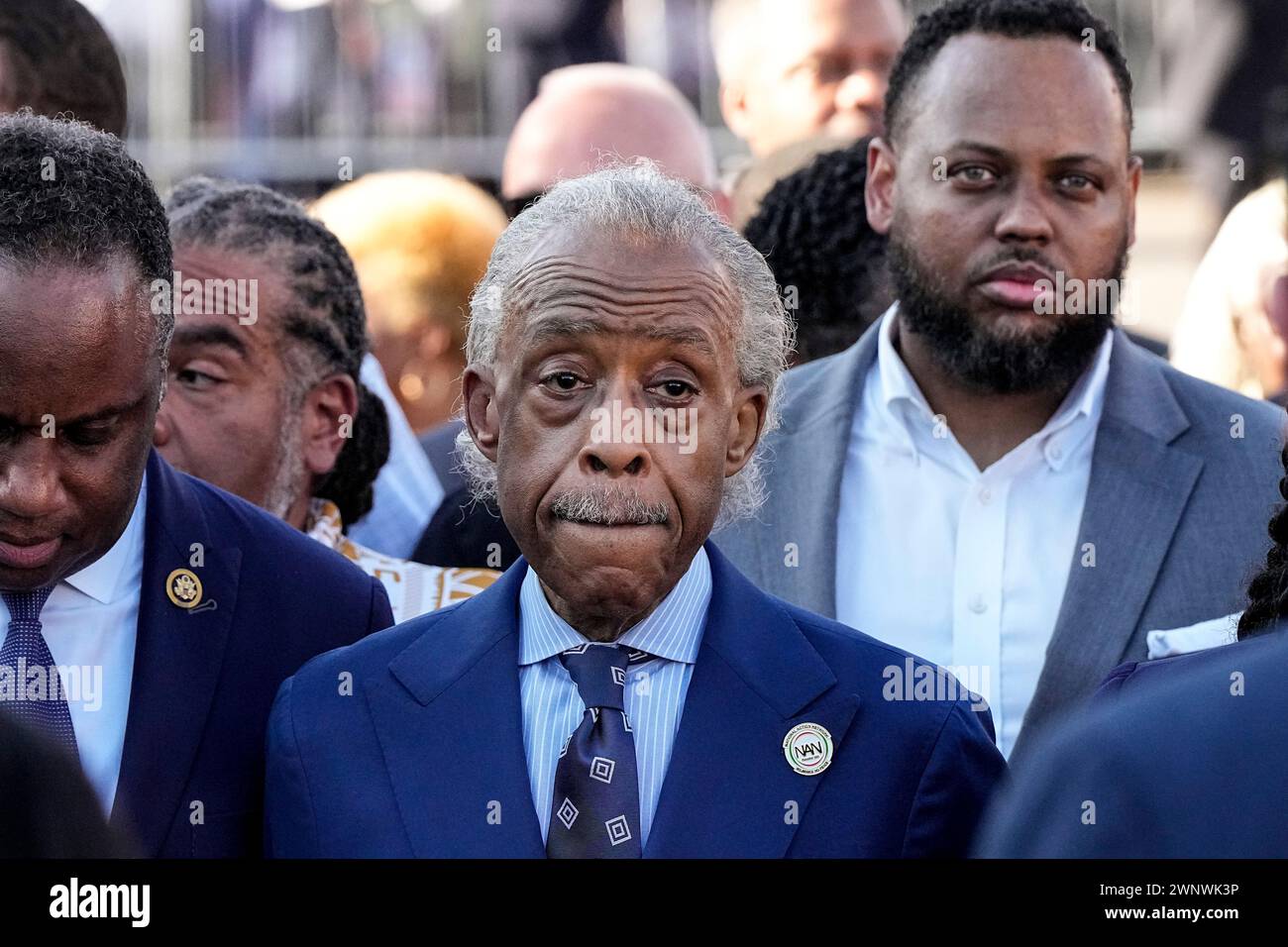 All Sharpton walks across the Edmund Pettus Bridge commemorating the ...
