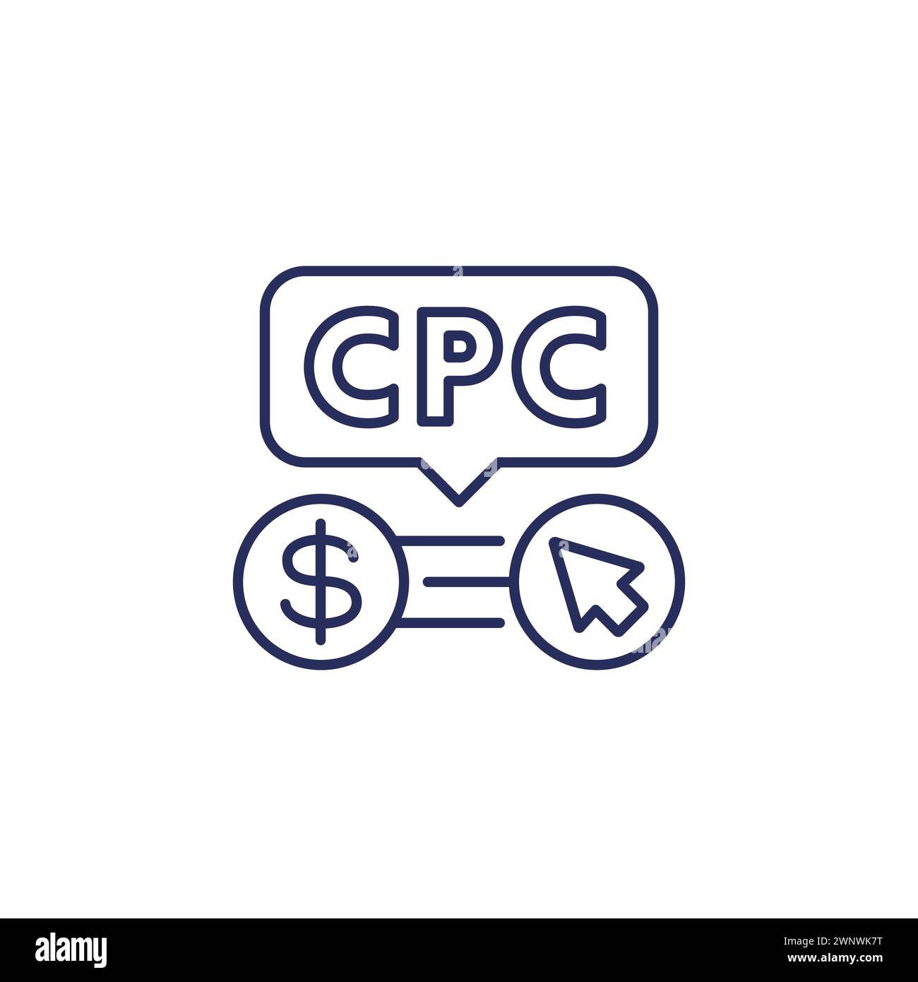 Paid internet icon outline Cut Out Stock Images & Pictures - Alamy