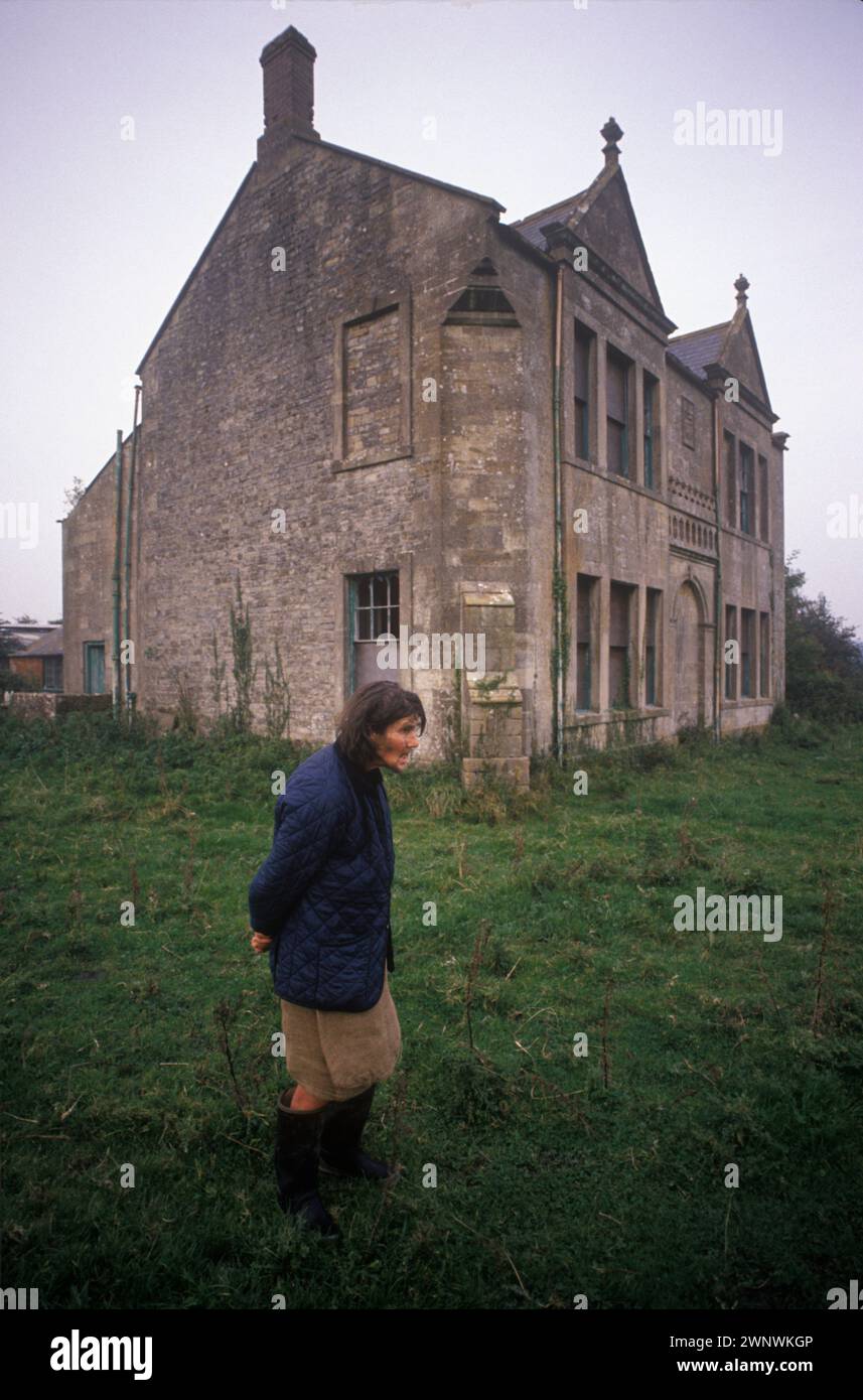 Francis Parfitt outside Spargrove Manor House, just been feeding the ...