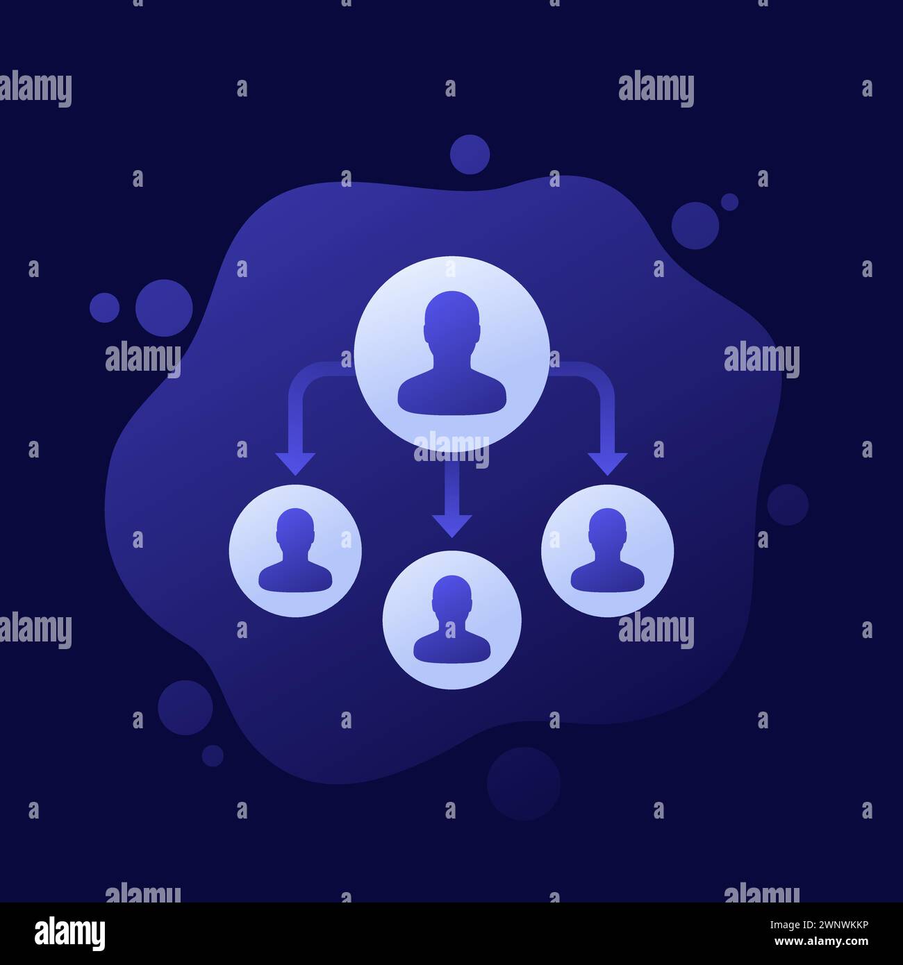 delegation and management icon, vector design Stock Vector Image & Art ...