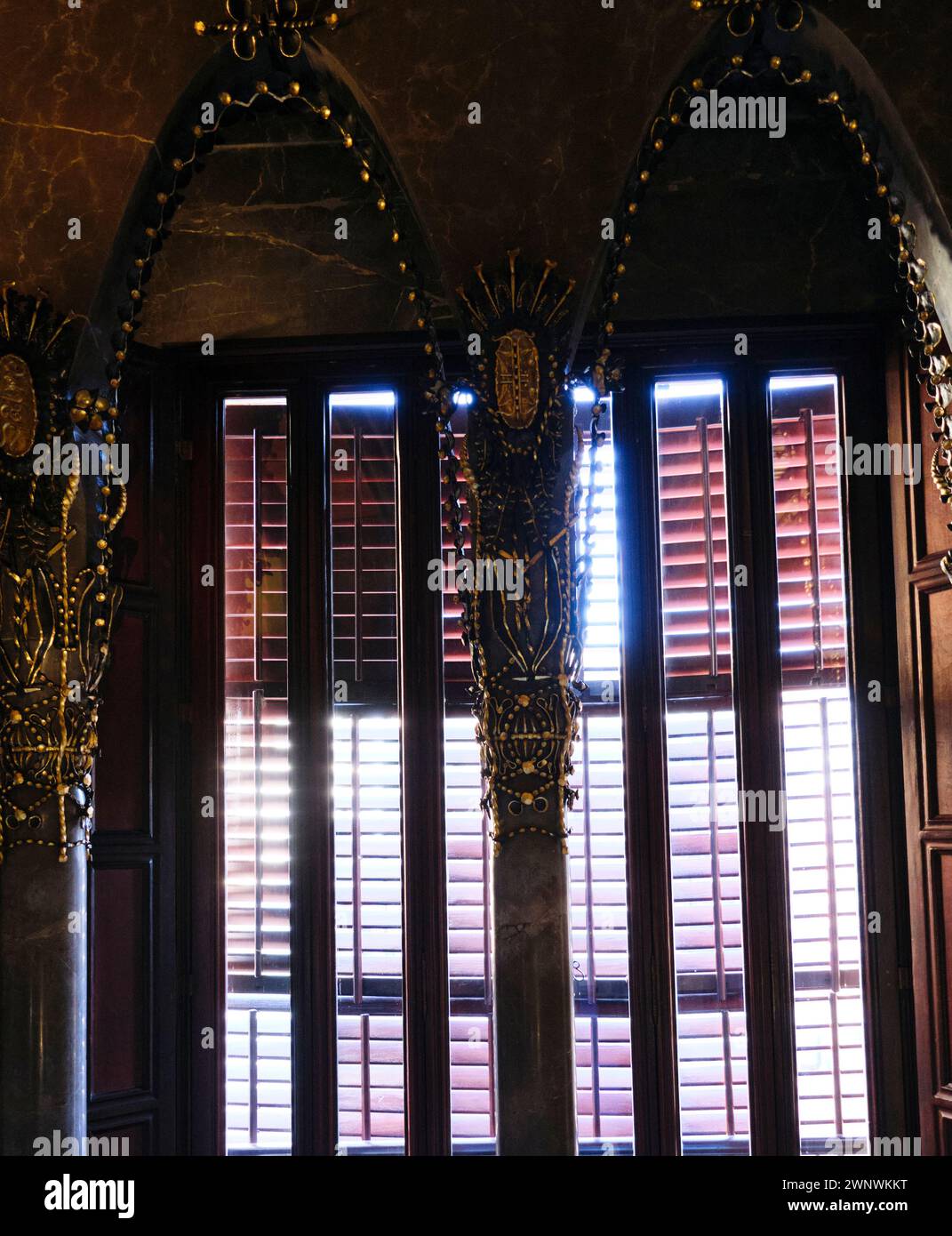 Interior palau guell antoni gaudi hi-res stock photography and images ...