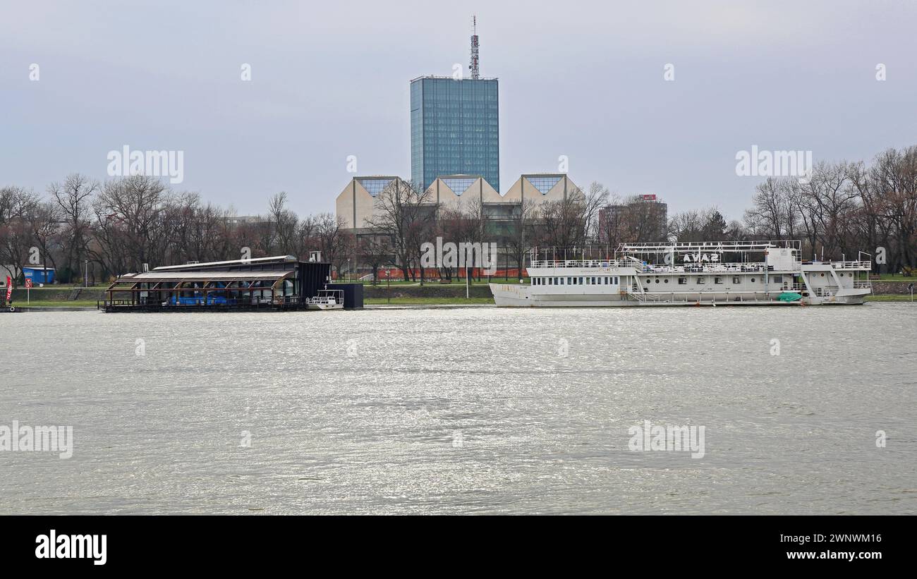 Belgrade, Serbia - February 28, 2016: Skyscraper Usce Museum of Modern ...