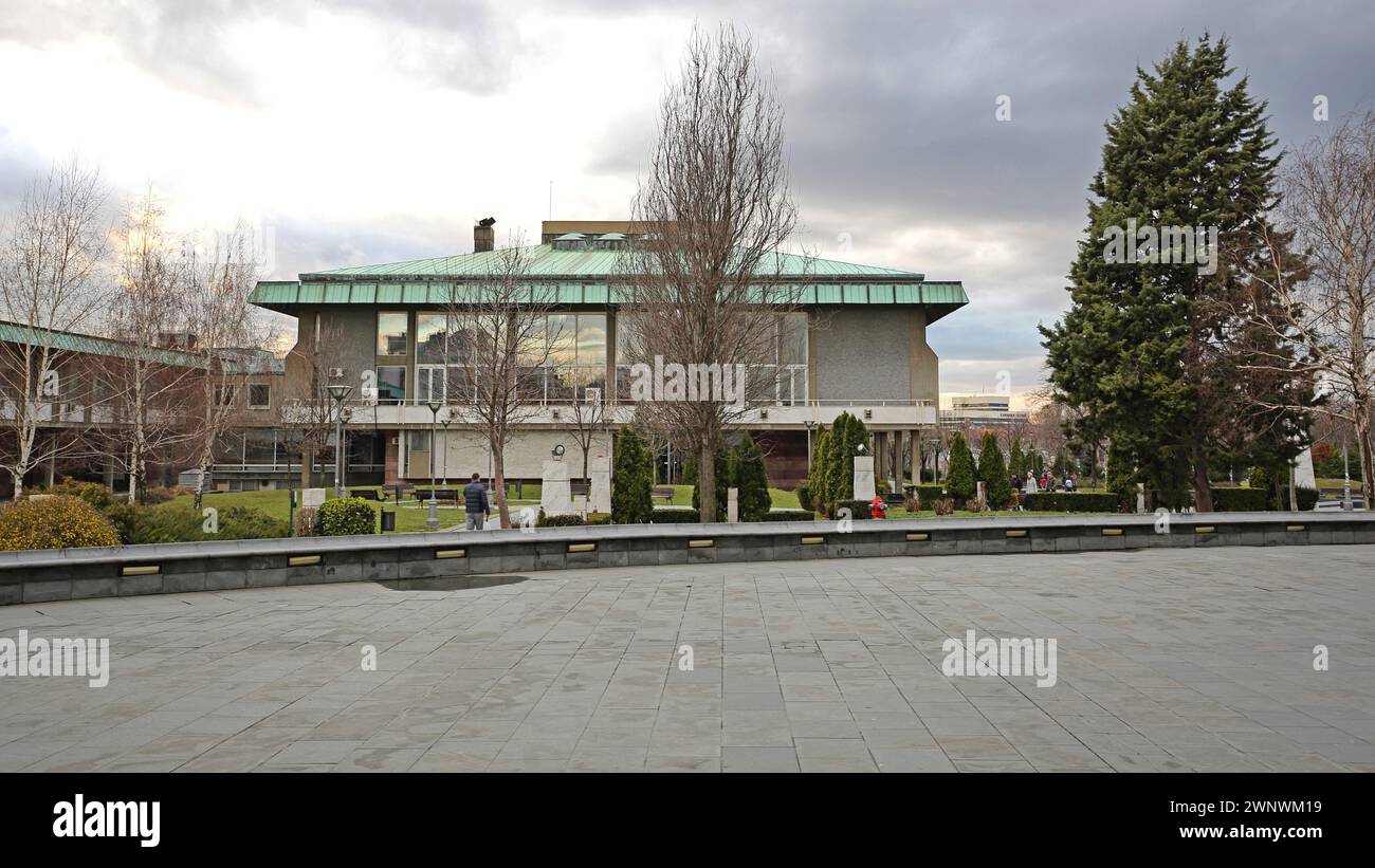Belgrade, Serbia - February 13, 2016: The National Library Building at ...