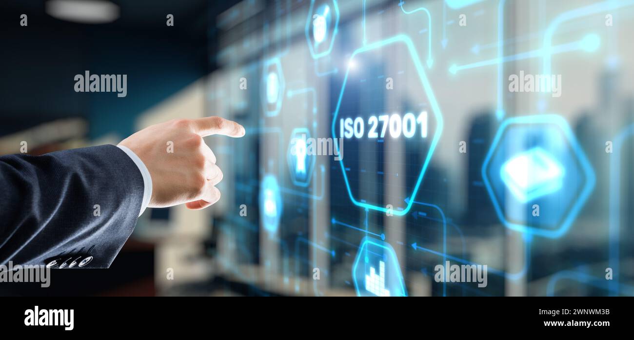 ISO Standard certification standardisation quality control concept on ...