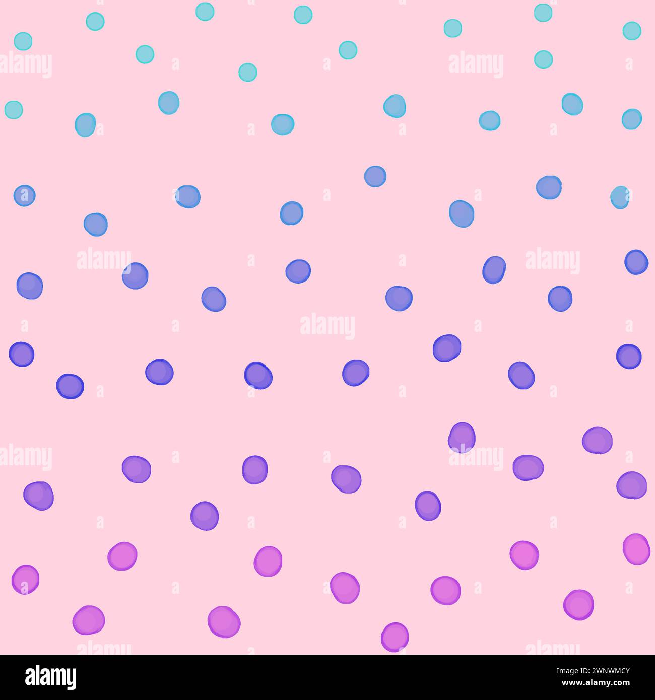 Watercolor Hand Drawn Polka Dot Pattern Background Stock Vector Image ...