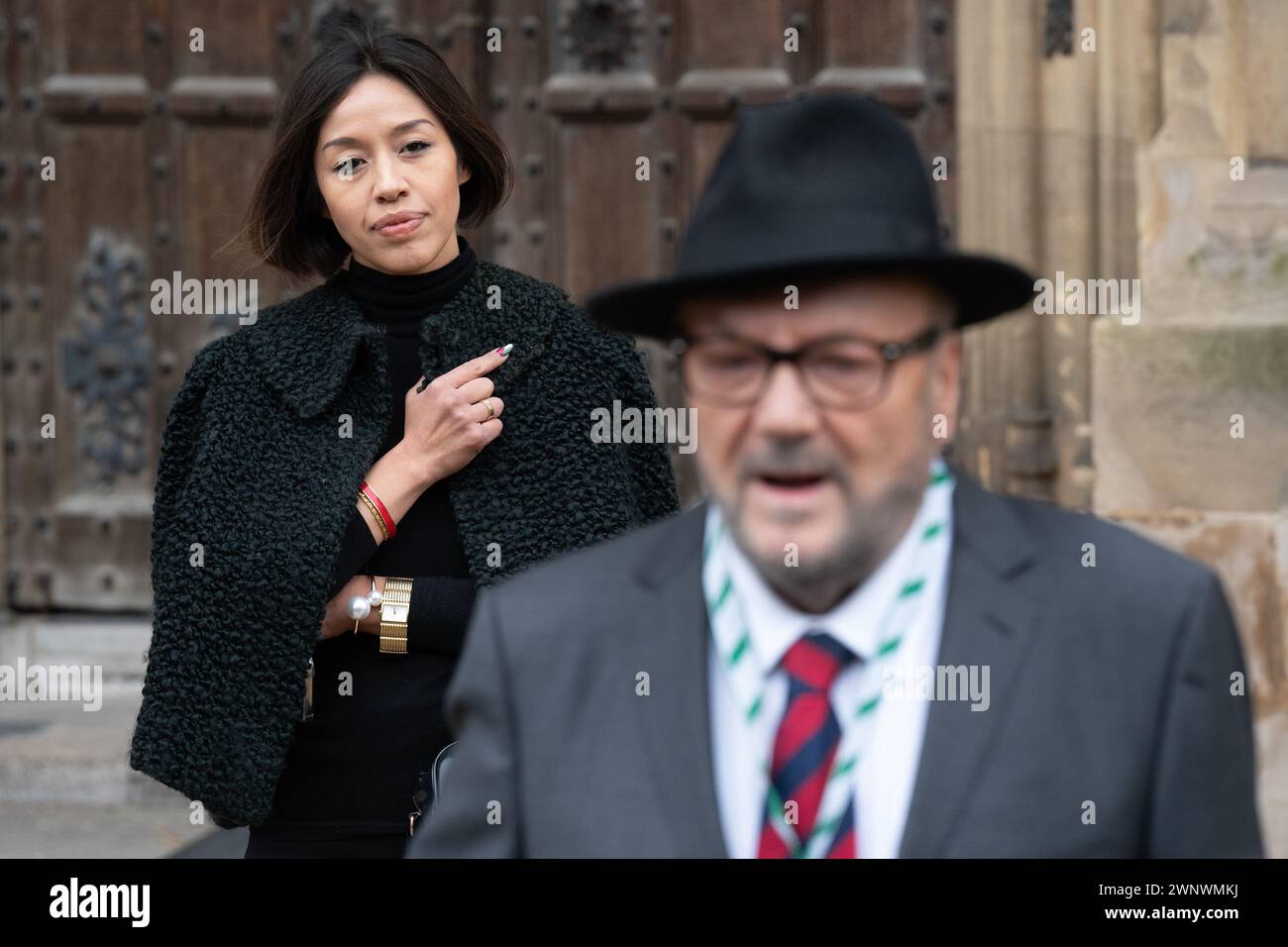 George galloway wife hi-res stock photography and images - Alamy