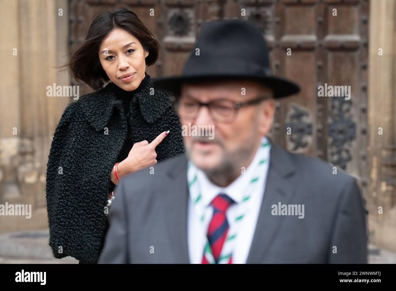 George galloway wife hi-res stock photography and images - Alamy