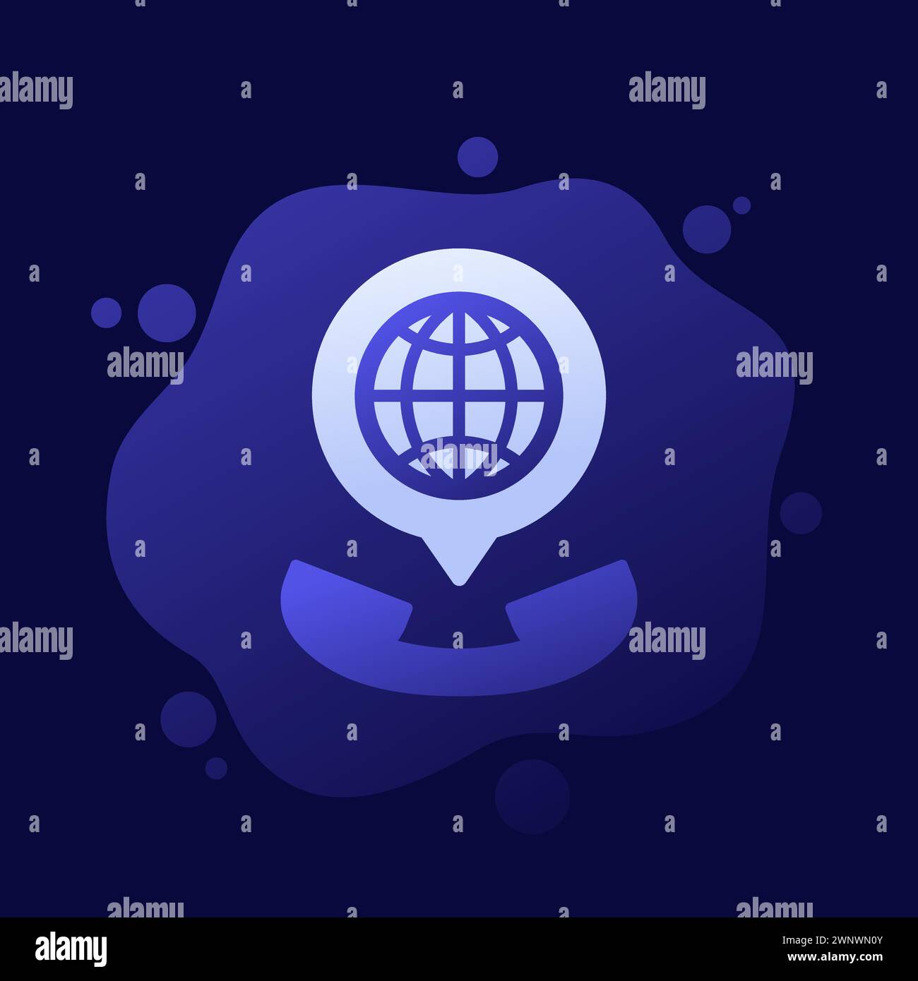 international phone call icon, vector design Stock Vector Image & Art ...