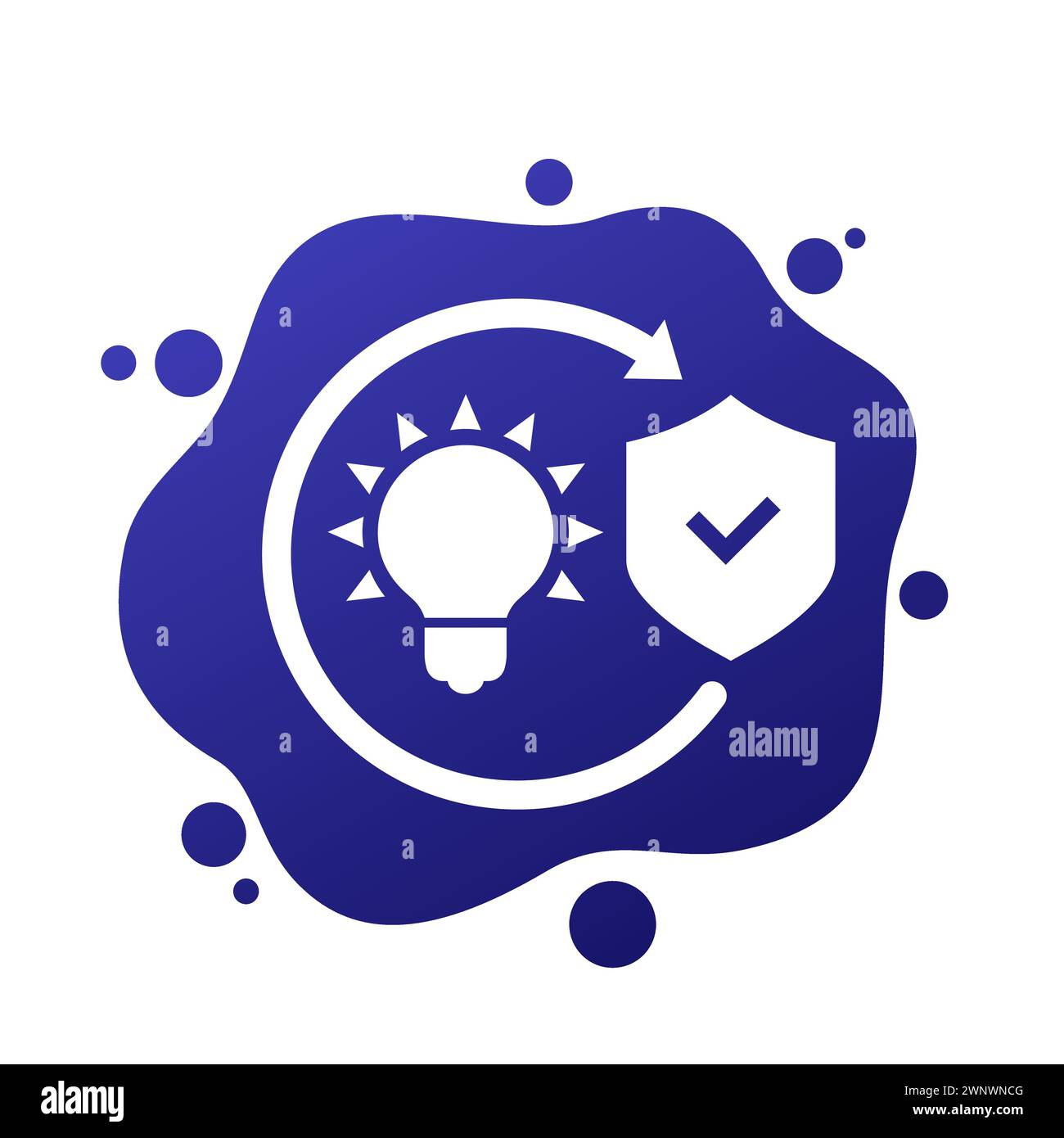 patent protection, protect ideas vector icon Stock Vector Image & Art ...