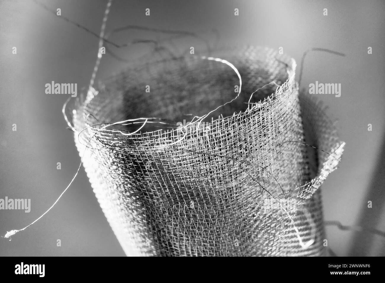 Metal mesh. Rolled mesh in gray. Heavy duty steel or aluminum mesh with ...