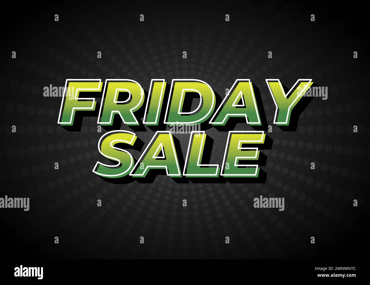 Friday sale. Text effect design in 3D look with eye catching color ...