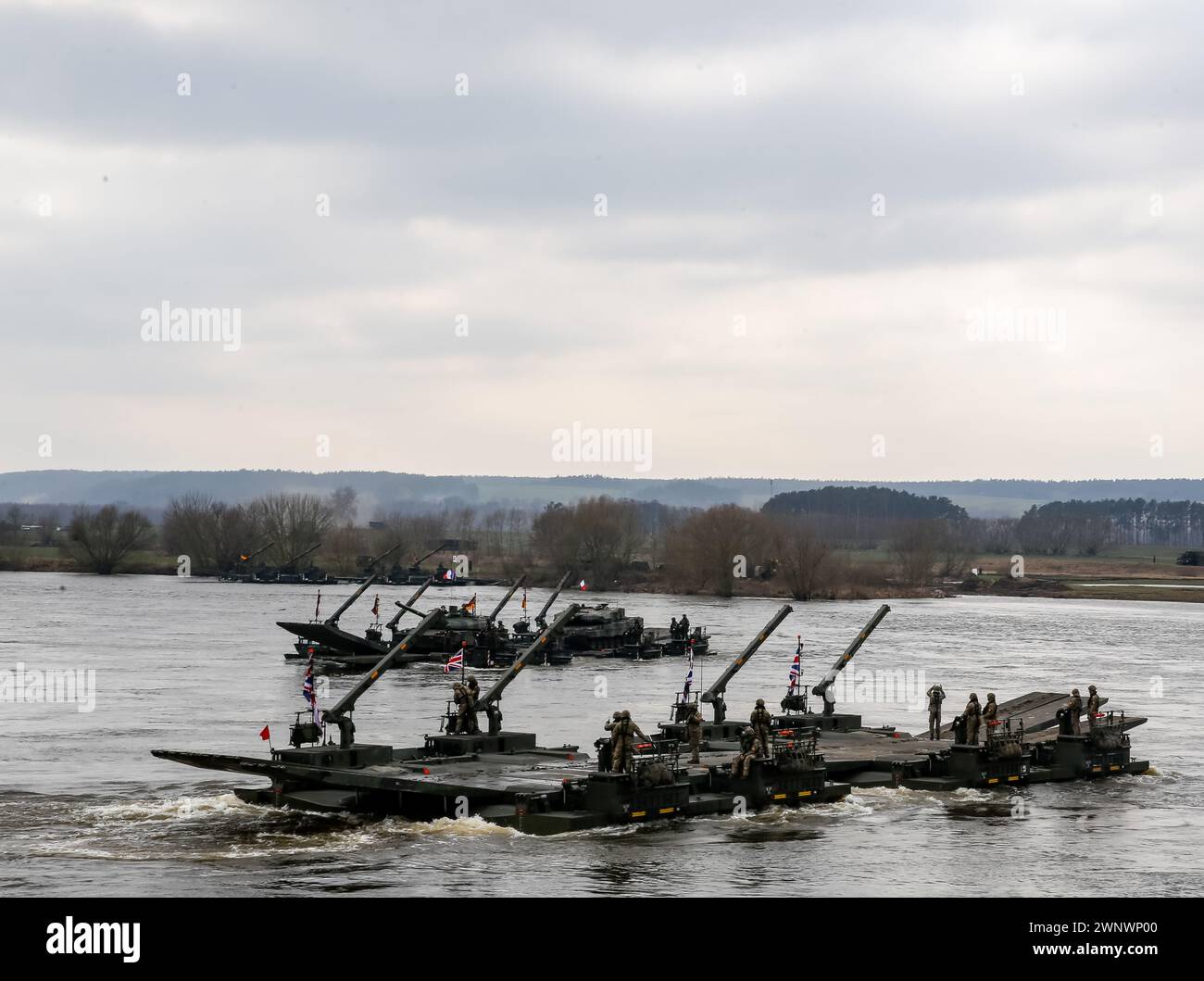 Korzeniewo, Poland on March 4, 2024. NATO soldiers exercise ability to ...