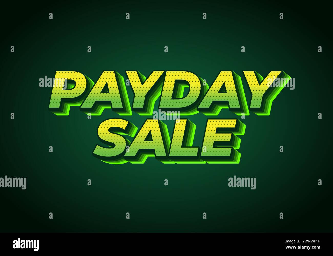 Payday sale. Text effect design in eye catching color and 3d look ...