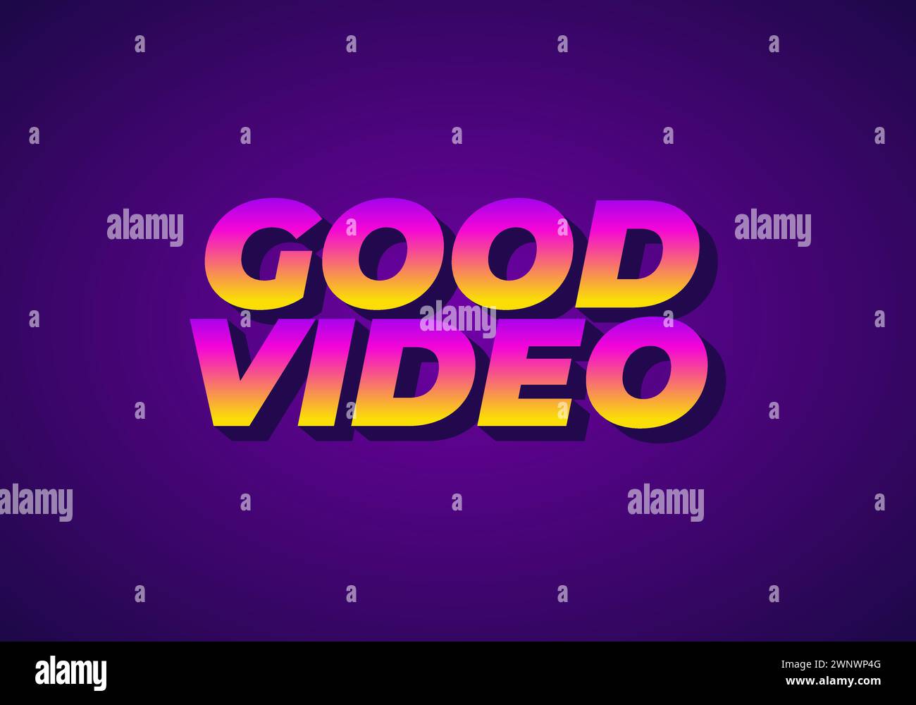 Good video. Text effect design in eye catching color with 3D look ...