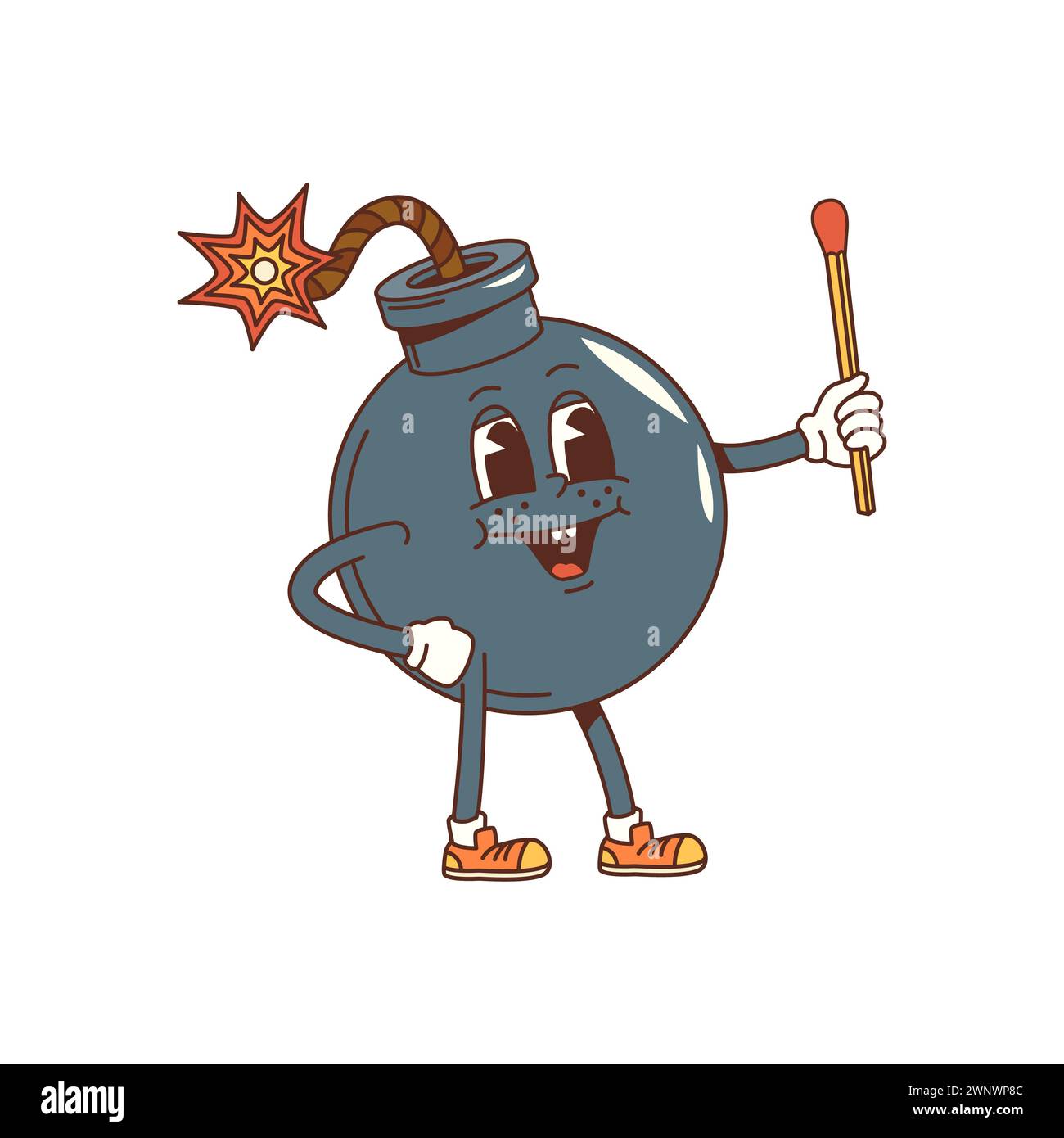 Funny cartoon bomb hi-res stock photography and images - Alamy