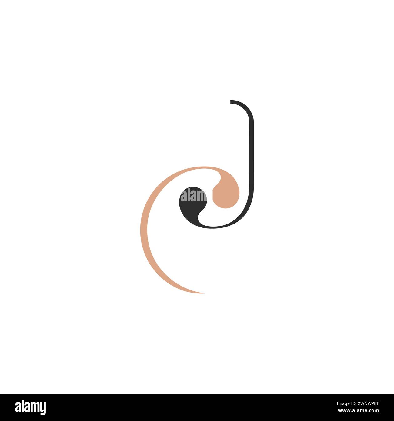 JC, CJ, Abstract initial monogram letter alphabet logo design Stock ...